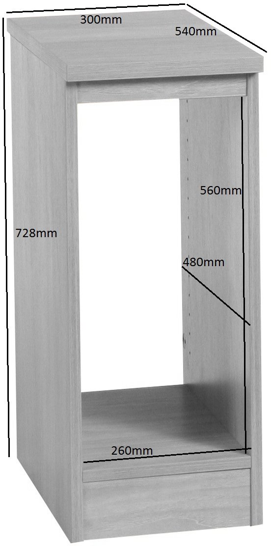 R White Cabinets CPU Computer Tower Storage - Storage & Filing - Living ...