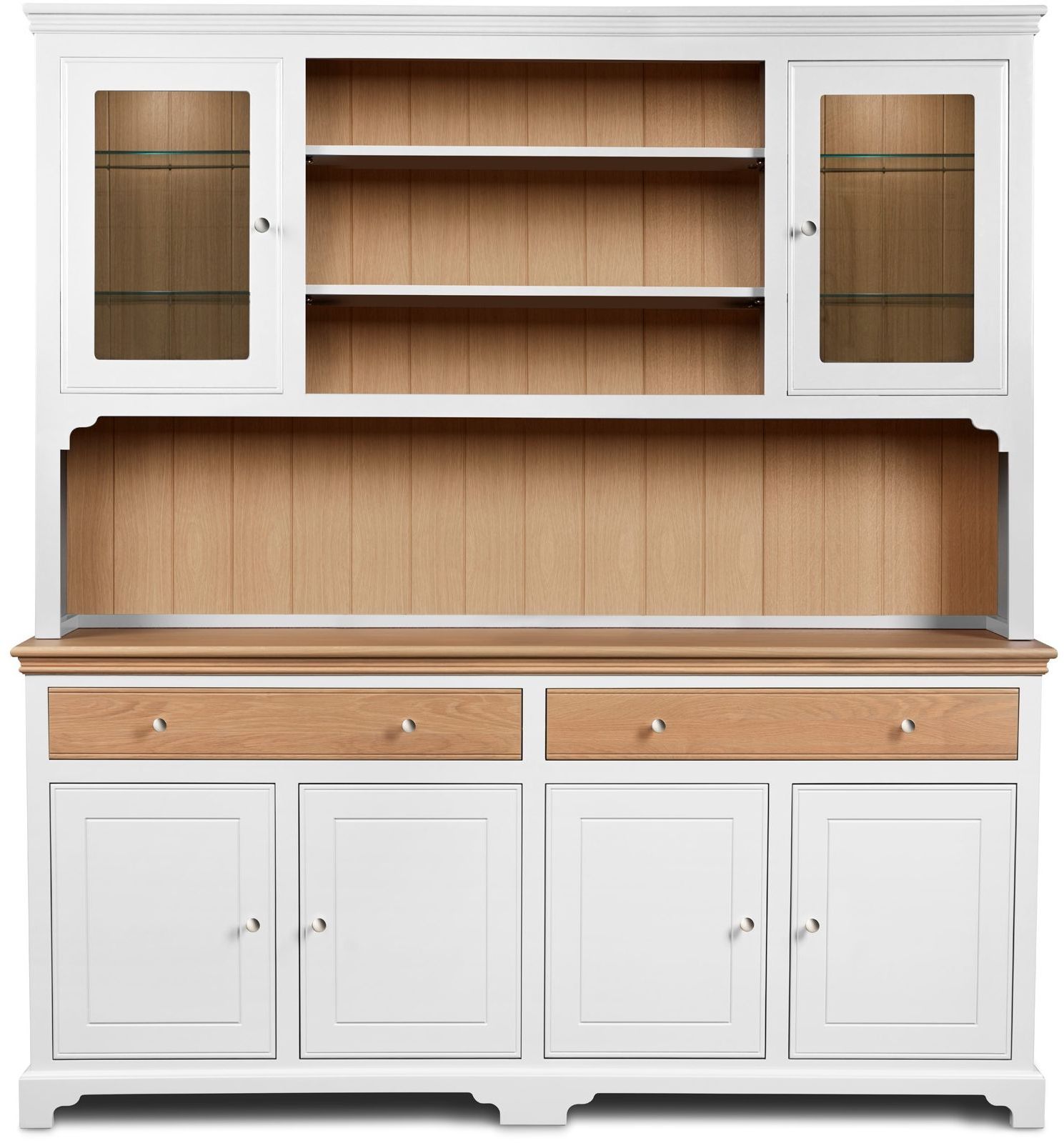 Living Homes Collection Hambledon Large Glazed Top Full Dresser ...