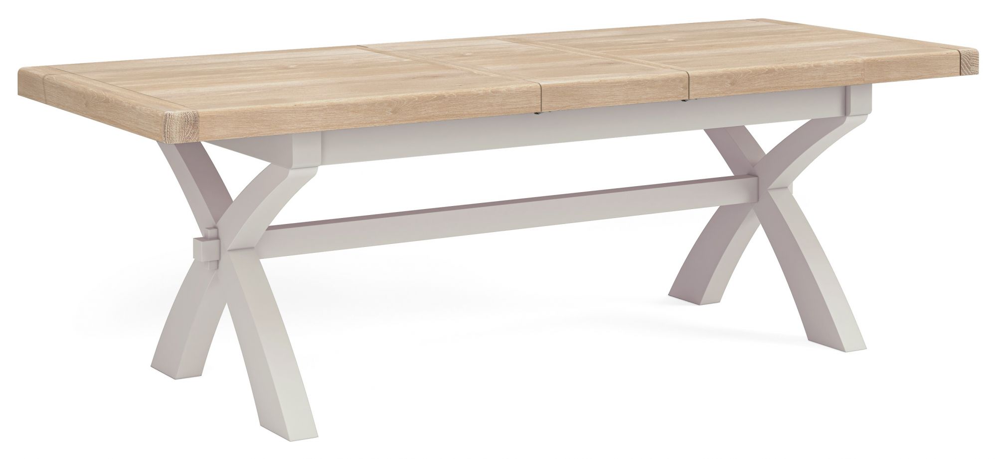 Living Homes Collection Stornoway Cross Leg Extending Dining Table ...