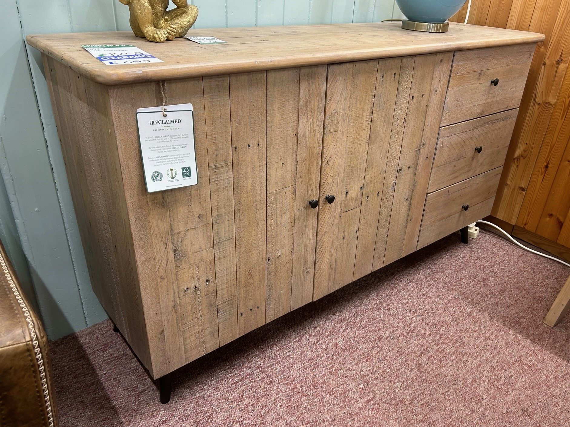 Clearance - Baker Vincent Wide Sideboard - Dining & Living Furniture ...