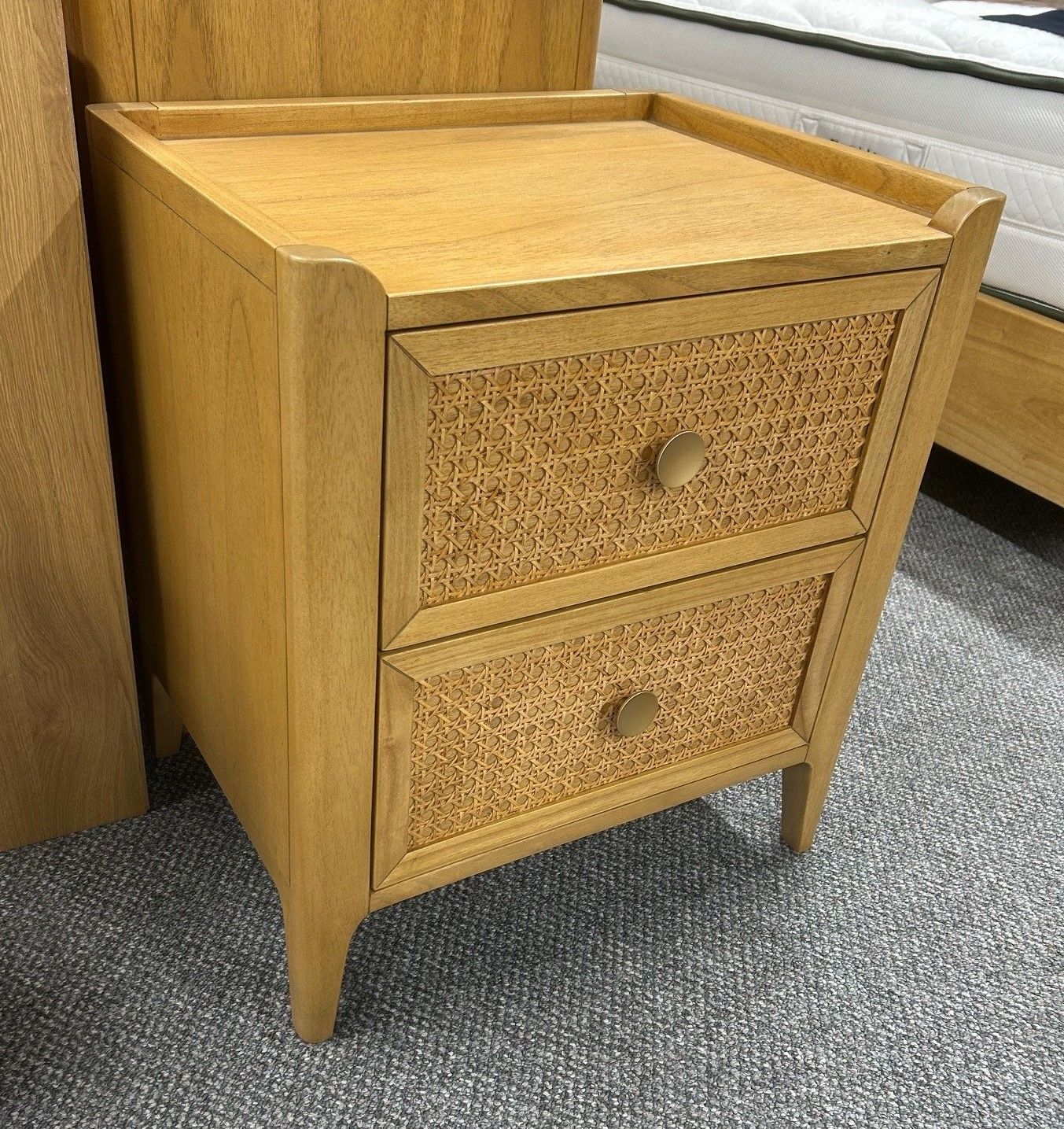 Clearance - Baker Borneo 2 Drawer Bedside Chest - Bedroom Furniture ...