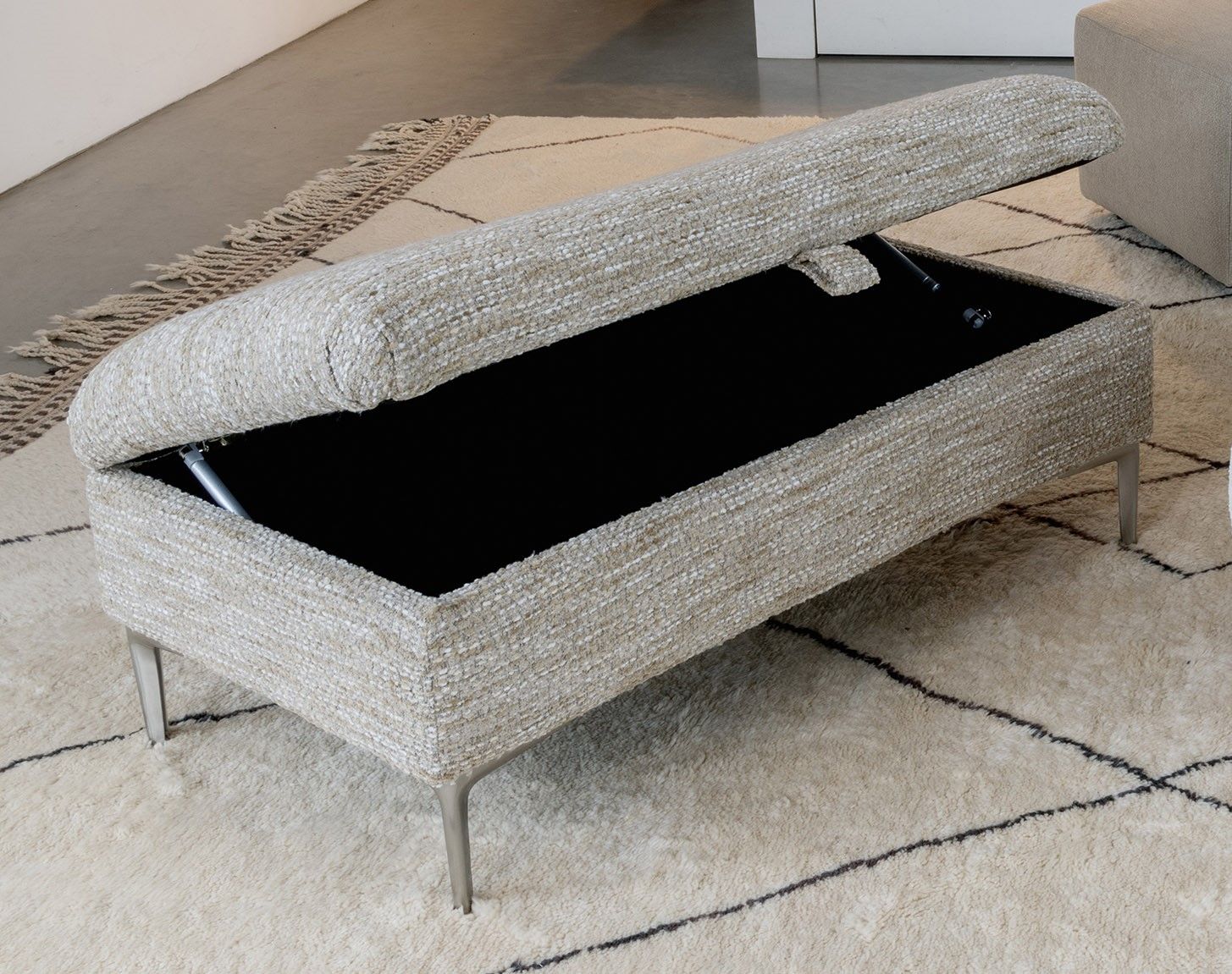 Alstons Inka Legged Ottoman - Footstools - Living Homes