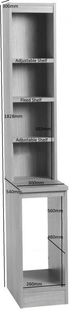 R White Cabinets CPU Computer Tower Storage with OSB Hutch - Storage ...