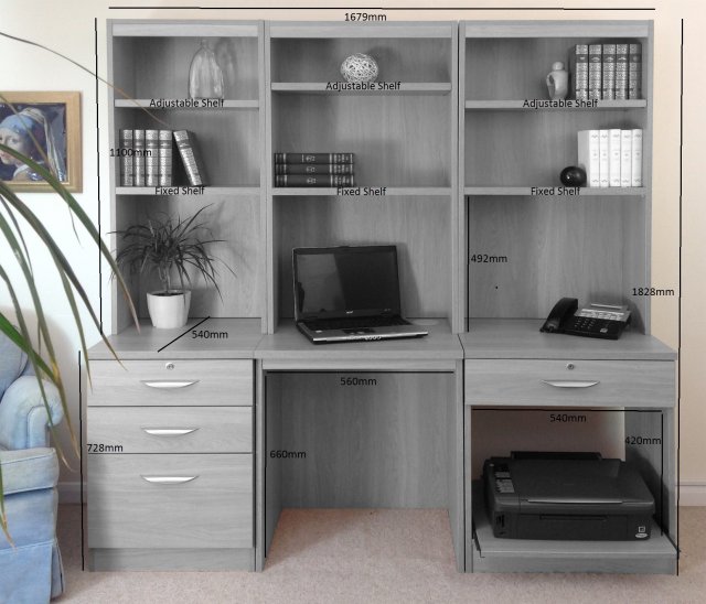 R White Cabinets Set 14 Desks Living Homes