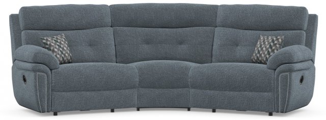 La Z boy Baxter 3 Seater Curved Reclining Sofa